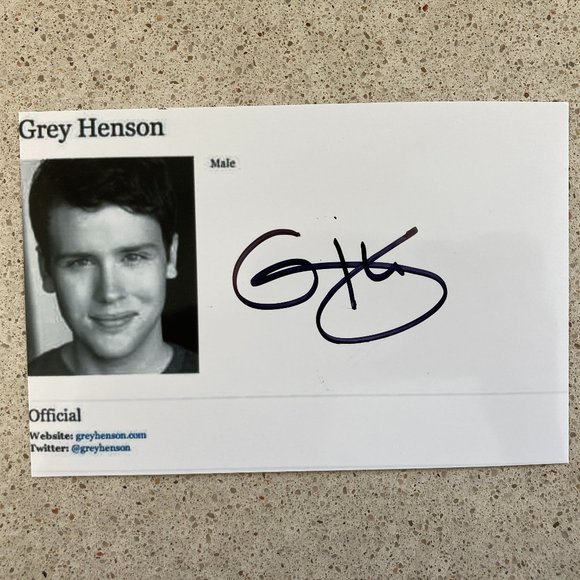 Autograph | Other | Grey Henson Signed Photo 4x6 Damian Hubbard In Mean ...